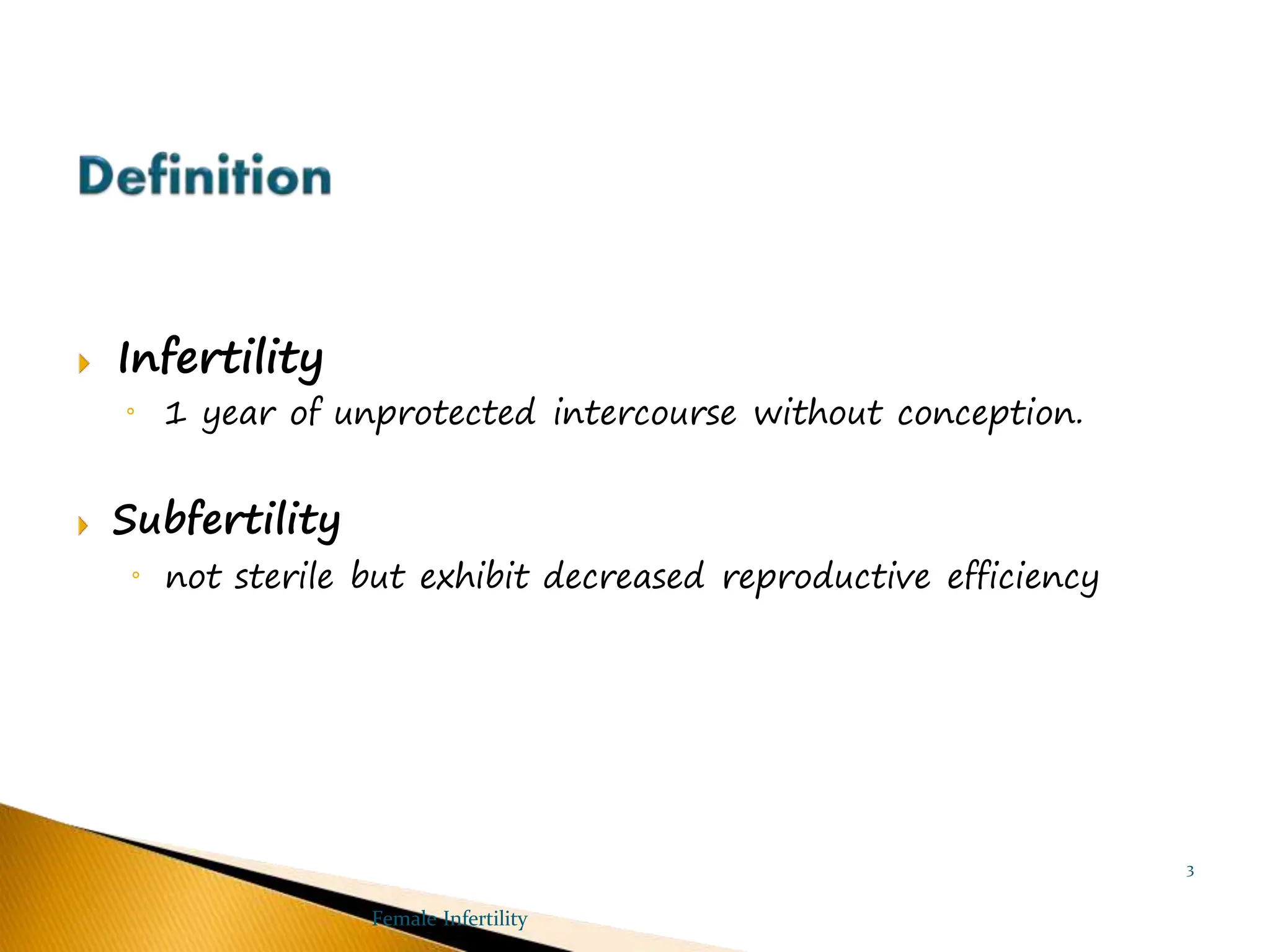 infertility(1).pptx male and female causes and investigations | PPTX