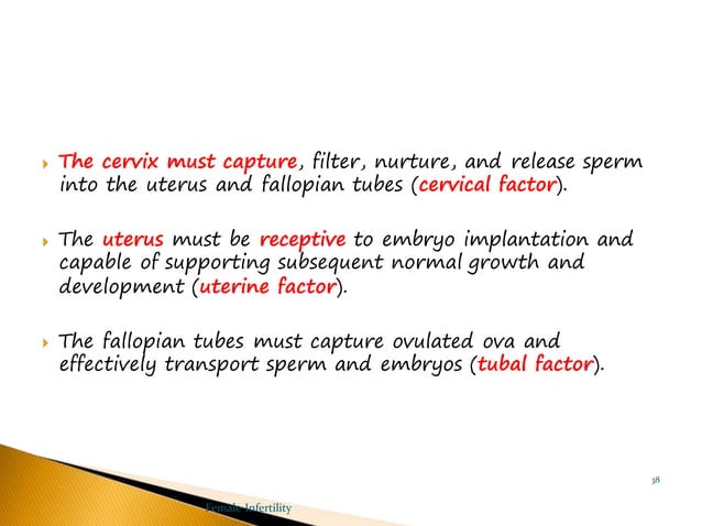 infertility(1).pptx male and female causes and investigations | PPTX