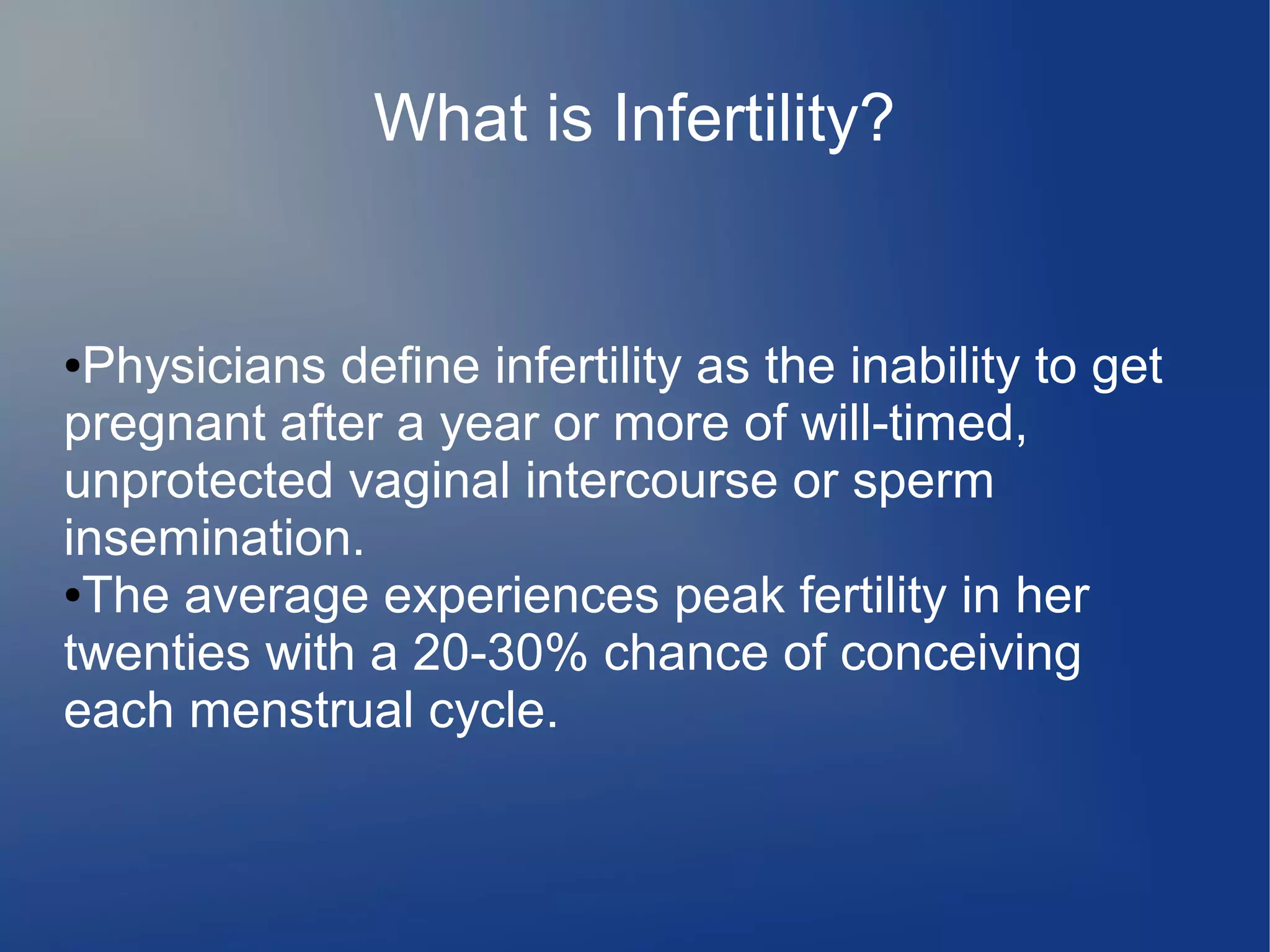 Chapter 25; Infertility and assisted reproduction | ODP