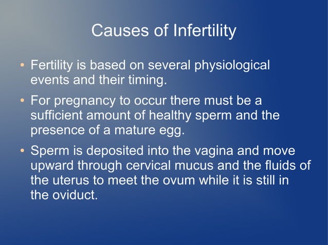 Chapter 25; Infertility and assisted reproduction | ODP | Pregnancy ...