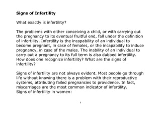 Infertility and Pregnancy | PPT