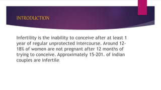 Infertility in male and female.pptx for Nursing students | PPT