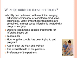 Infertility doctors | PPTX