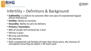 Infertility for Primary Care - Professor Luciano Nardo | PPTX