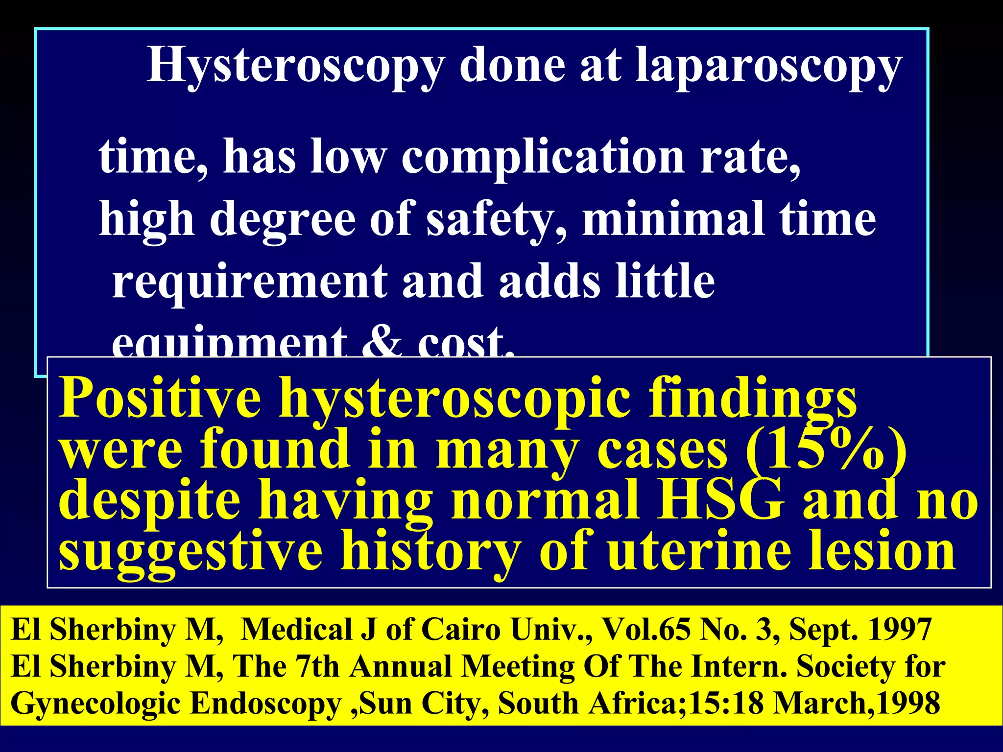 Infertility Hysteroscopy | PPT
