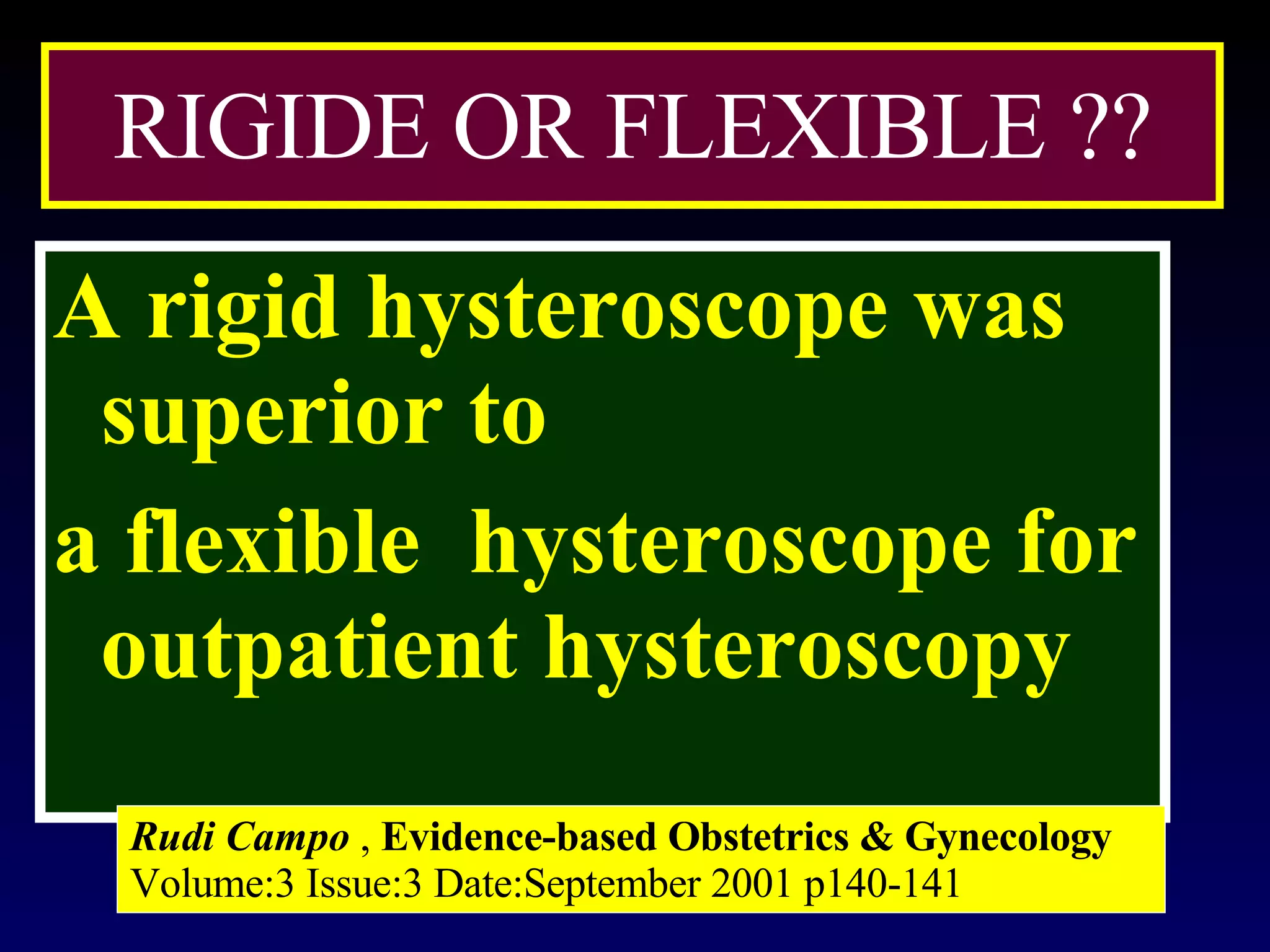 Infertility Hysteroscopy | PPT