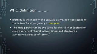 Infertility - causes and legal aspects | PPTX