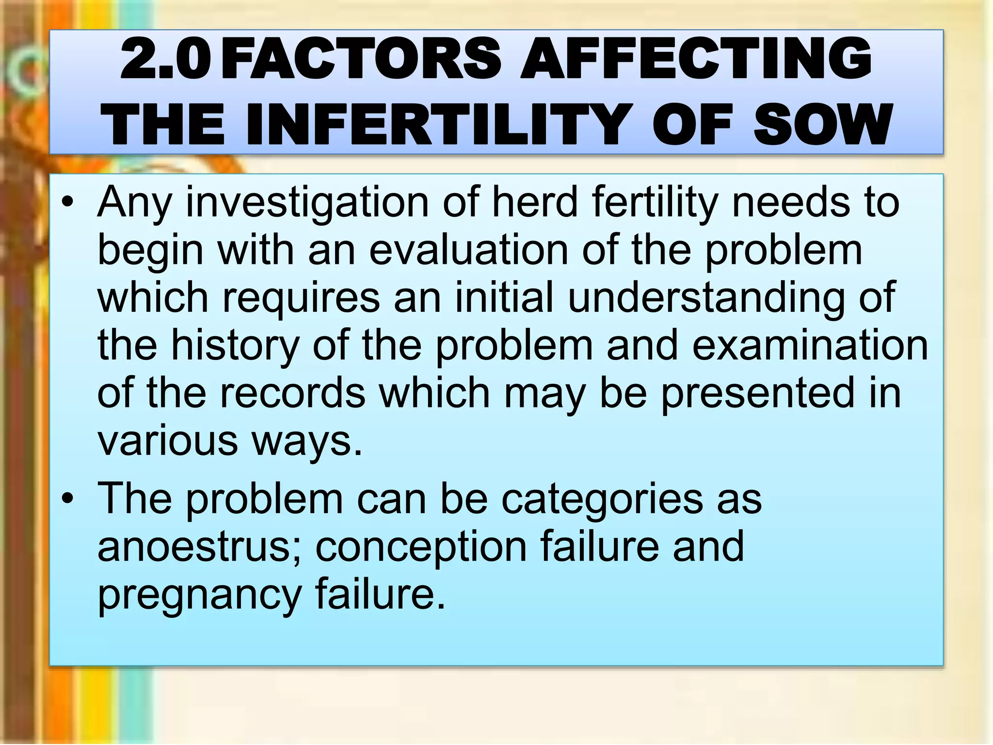 Infertility of sow and rabbit.slide | PPT