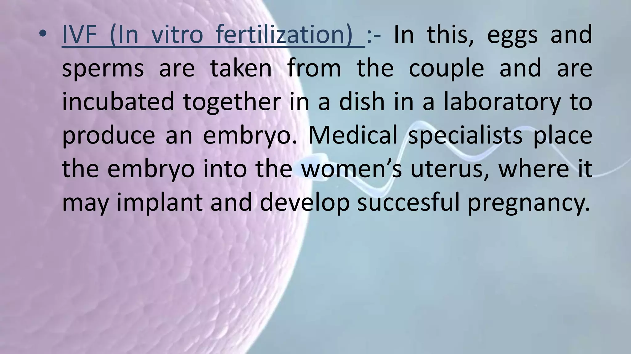 INFERTILITY AND ITS MANAGEMENT | PPSX