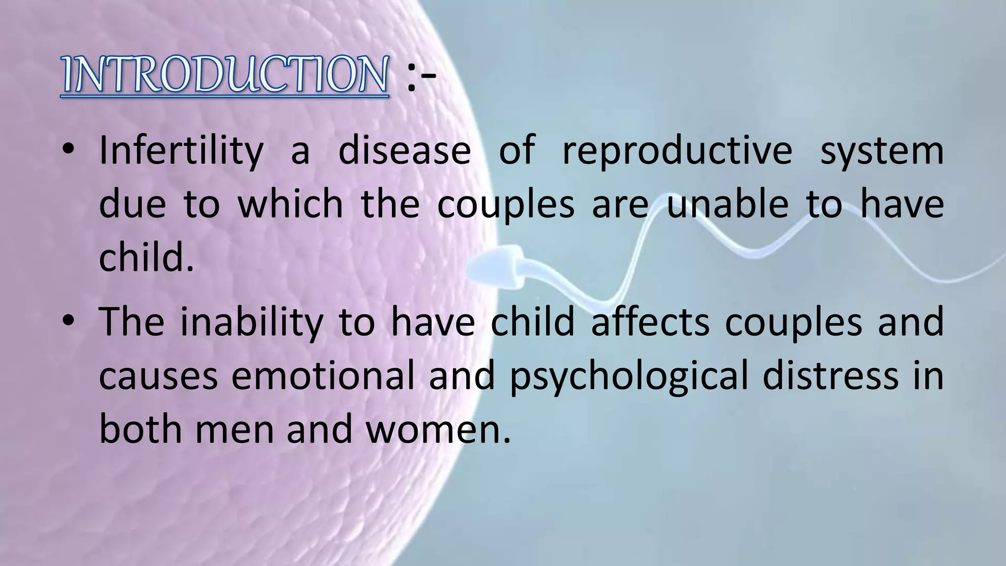 INFERTILITY AND ITS MANAGEMENT | PPSX