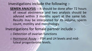 INFERTILITY AND ITS MANAGEMENT | PPSX