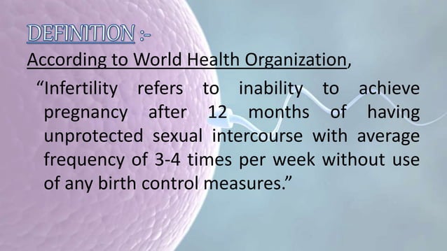 INFERTILITY AND ITS MANAGEMENT | PPSX