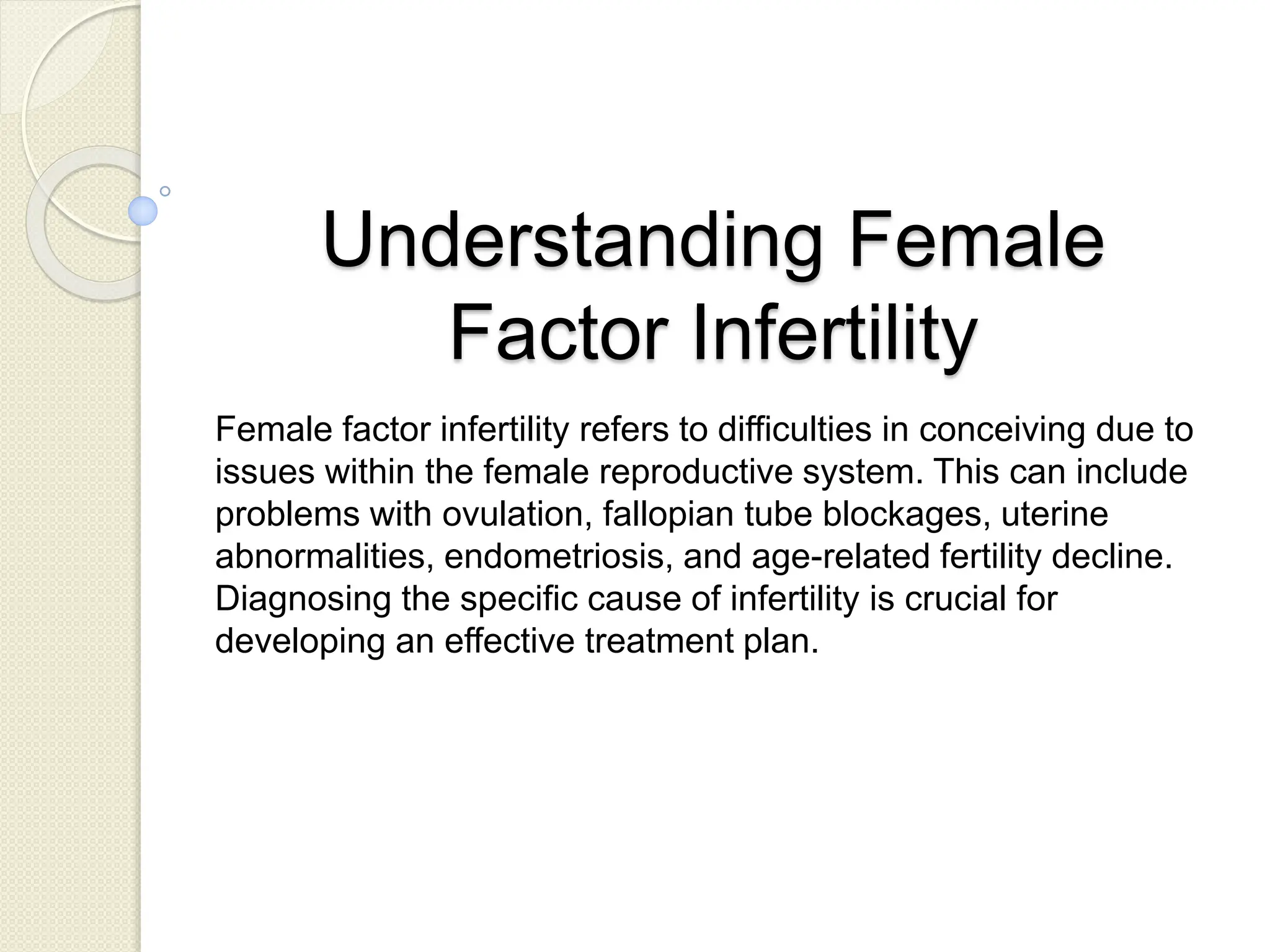 Infertility Treatment by Gynecologists | PPTX