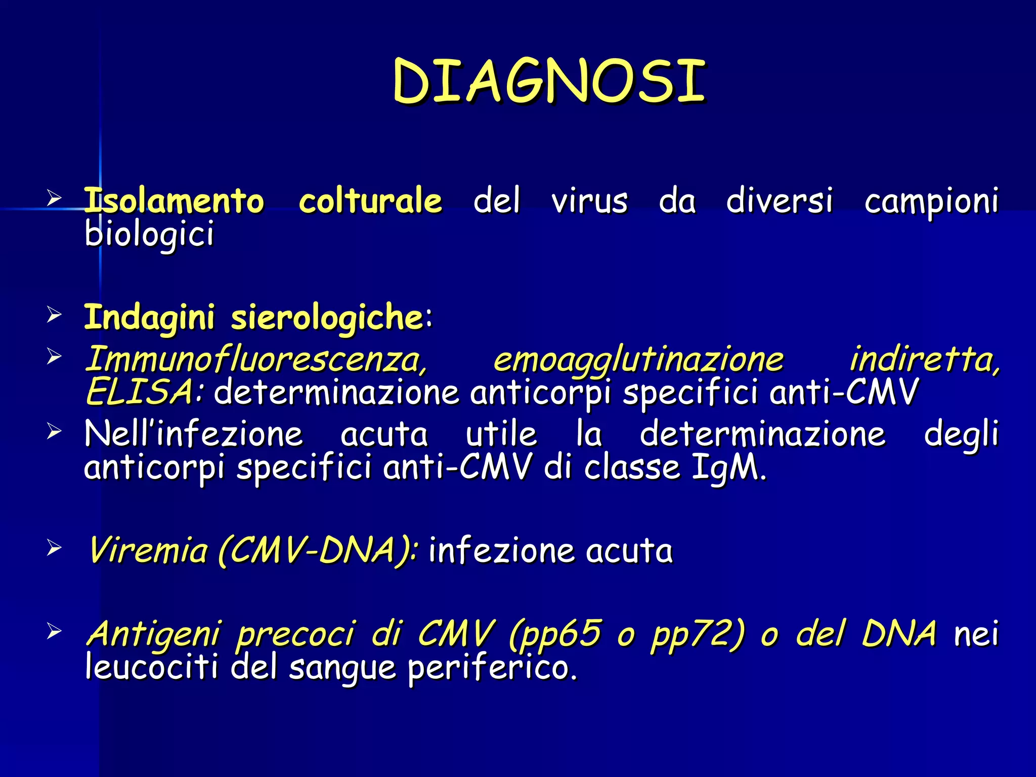 Infezioni da citomegalovirus (cmv) | PPT