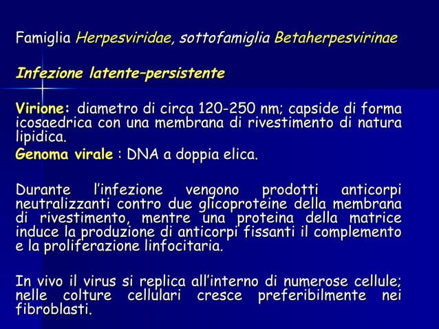 Infezioni da citomegalovirus (cmv) | PPT | Diseases and Conditions ...