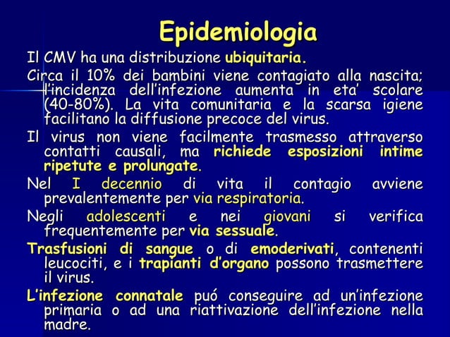 Infezioni da citomegalovirus (cmv) | PPT | Diseases and Conditions ...