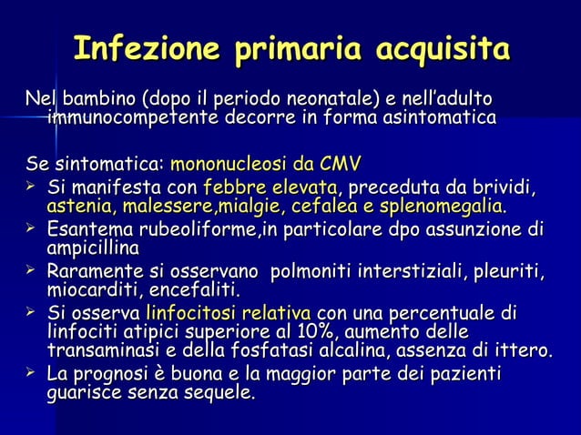 Infezioni da citomegalovirus (cmv) | PPT | Diseases and Conditions ...