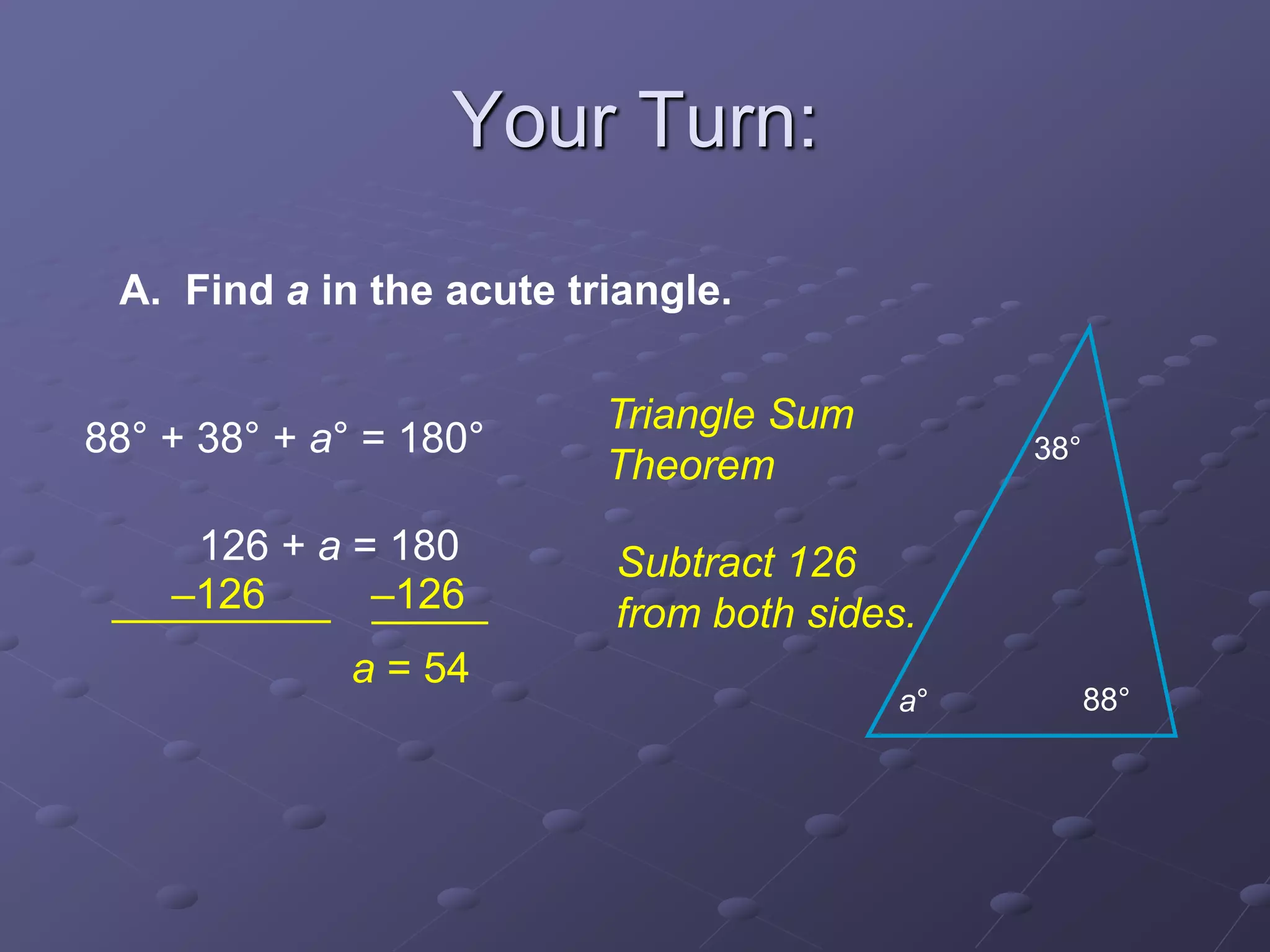 Triangle Sum Theorem | PPTX | Physics | Science