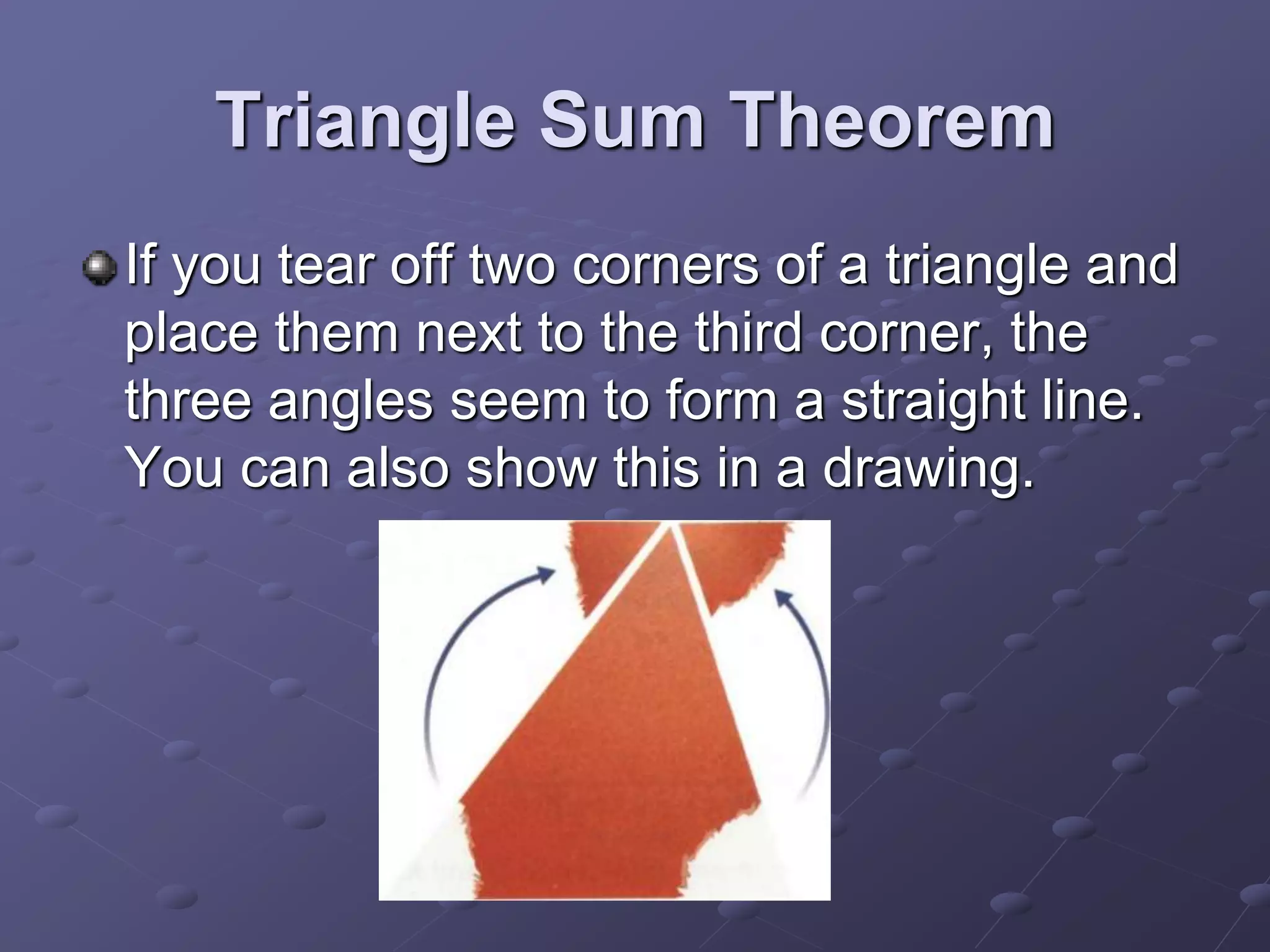 Triangle Sum Theorem | PPTX | Physics | Science