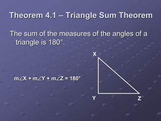 Triangle Sum Theorem | PPTX