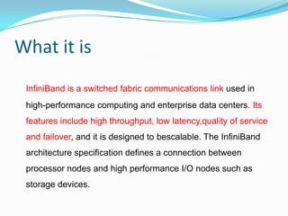 Infiband | PPTX | Computer Networking | Computing
