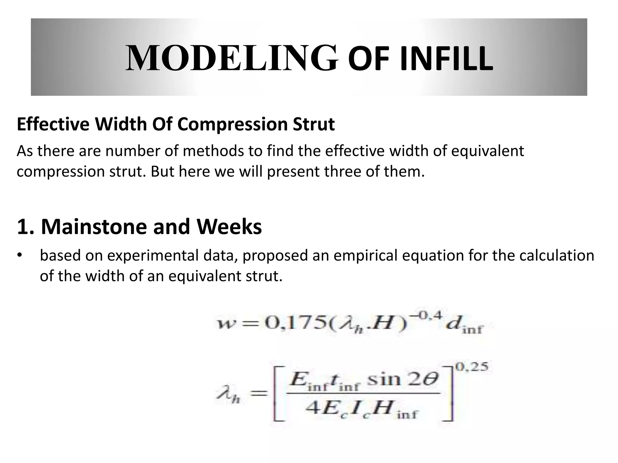 Infilled frame,a type of tubular frame structural system | PPTX