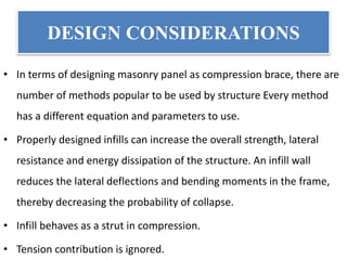 Infilled frame,a type of tubular frame structural system | PPTX