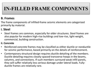 Infilled frame,a type of tubular frame structural system | PPTX