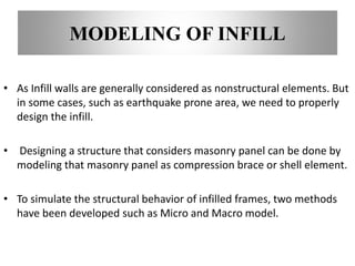 Infilled frame,a type of tubular frame structural system | PPTX