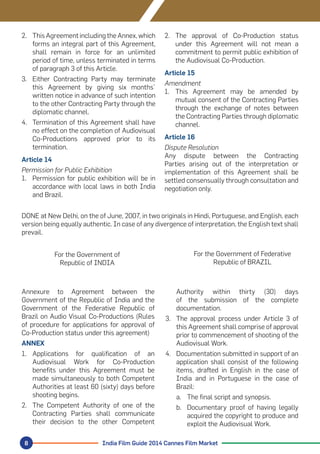 India´s Film Co-production Agreements | PDF