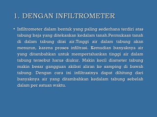 Infiltrasi ppt | PPT
