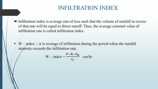 Infiltration of rain water | PPTX