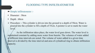 Infiltration of rain water | PPTX