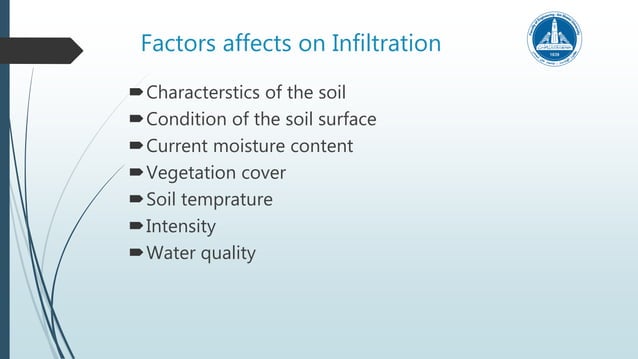 Infiltration. | PPTX | Geology | Science