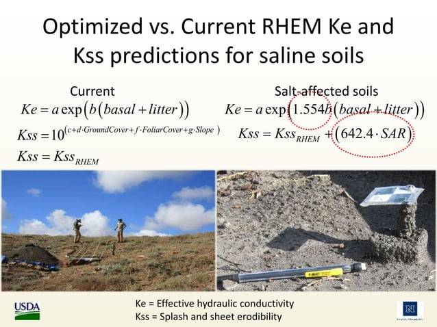 Infiltration and soil loss modeling with the rangeland hydrology and ...