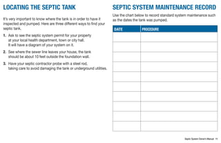 Septic System Owner's Manual | PDF