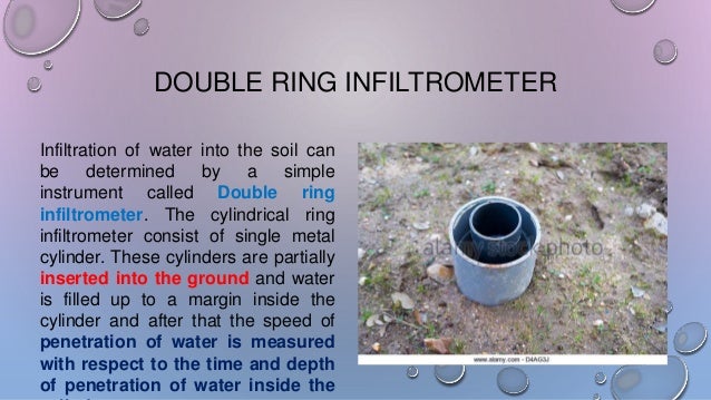 double ring infiltrometer