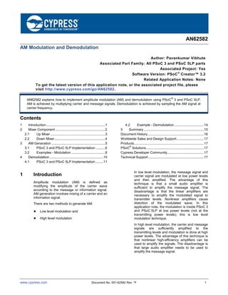 Infineon-AN62582_AM_Modulation_and_Demodulation-ApplicationNotes-v07_00 ...