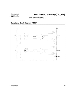 Original Driver Mosfet IR4427PBF 4427 DIP-8 New | PDF | Computer ...