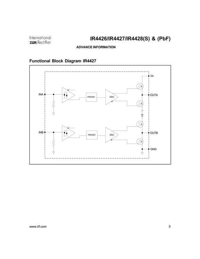 Original Driver Mosfet IR4427PBF 4427 DIP-8 New | PDF | Computer ...