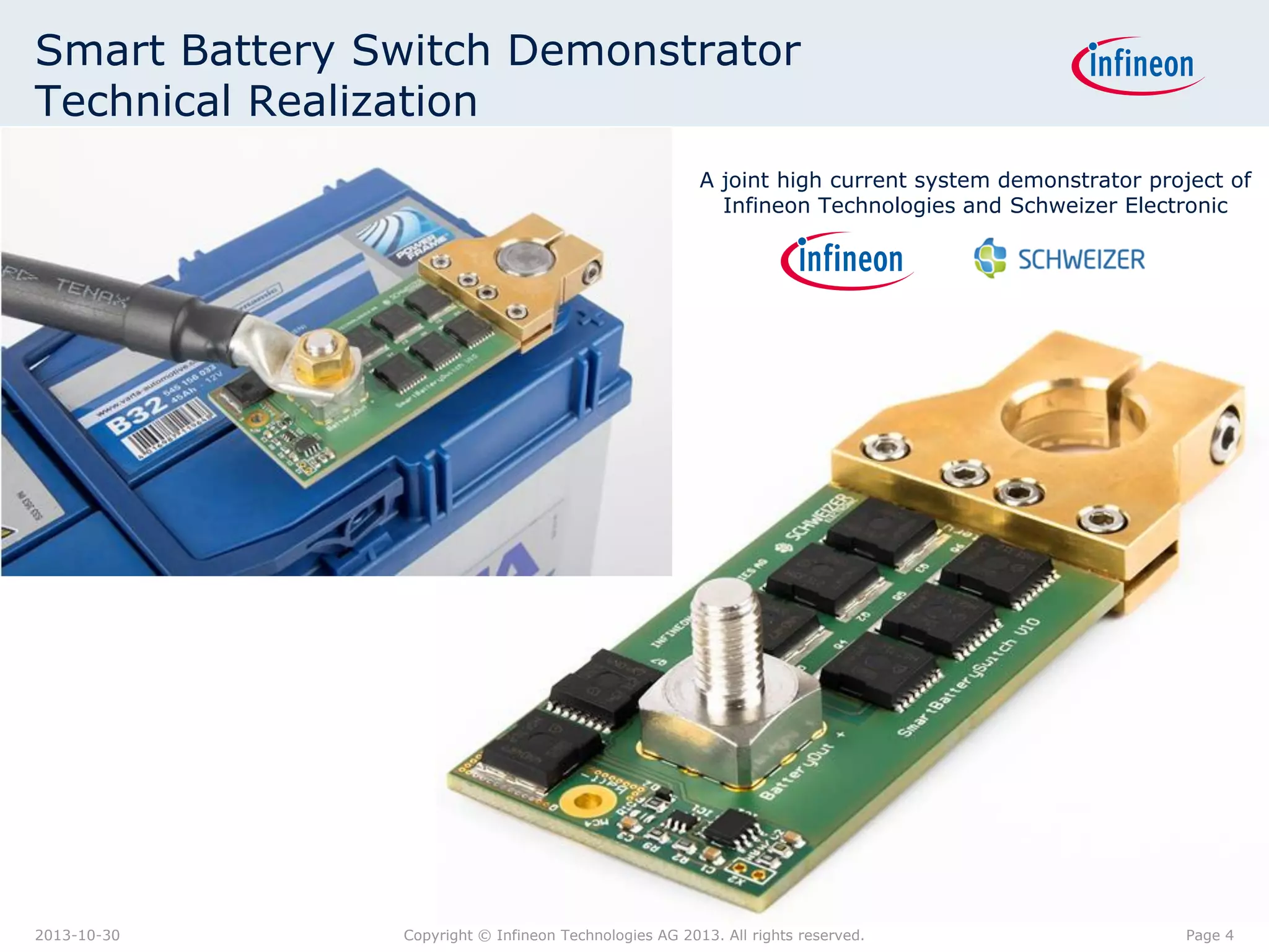 Infineon Smart Battery Switch Demonstrator | PDF