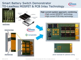 Infineon Smart Battery Switch Demonstrator | PDF