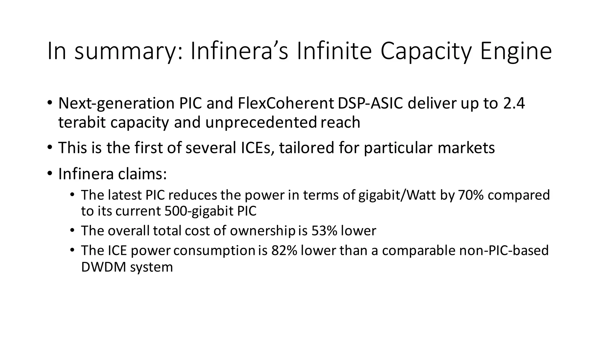 Infinera infinite capacity engine | PDF