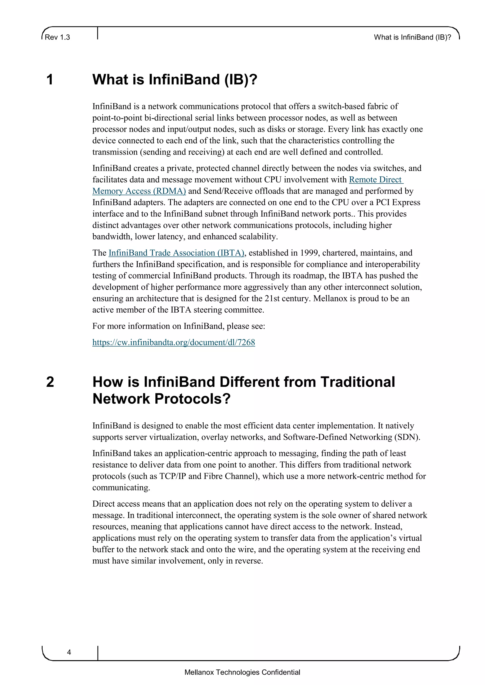 InfiniBand FAQ | PDF