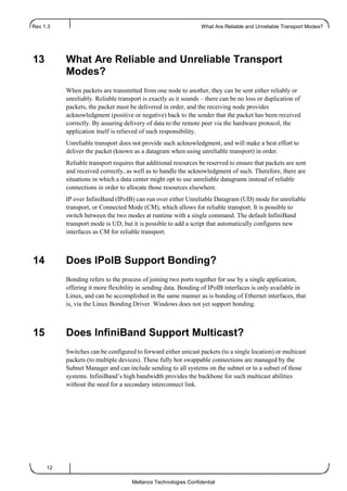 InfiniBand FAQ | PDF