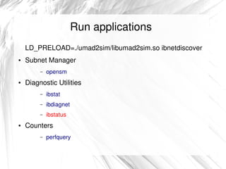 InfiniBand Management on localhost | PPT