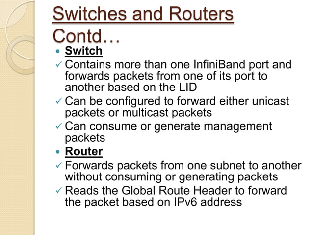 InfiniBand Presentation | PPTX | Computer Networking | Computing
