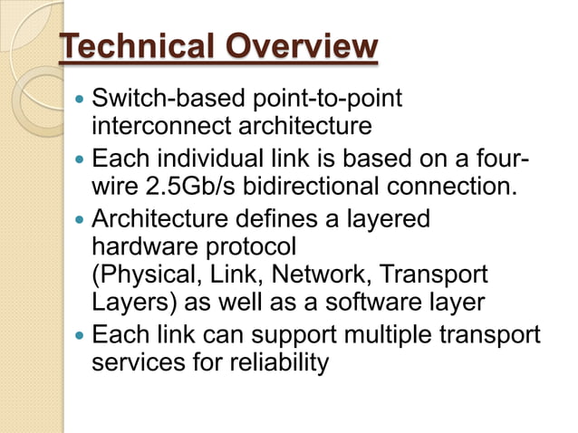InfiniBand Presentation | PPTX | Computer Networking | Computing