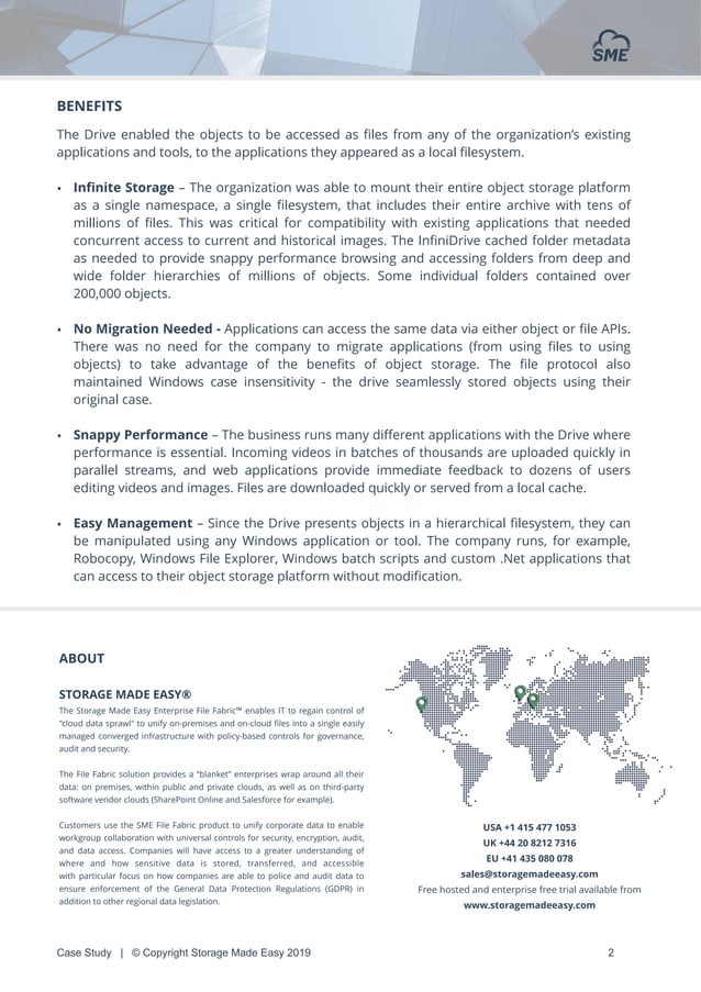 Storage Made Easy Case Study | InfiniDrive from SME | PDF | Data ...