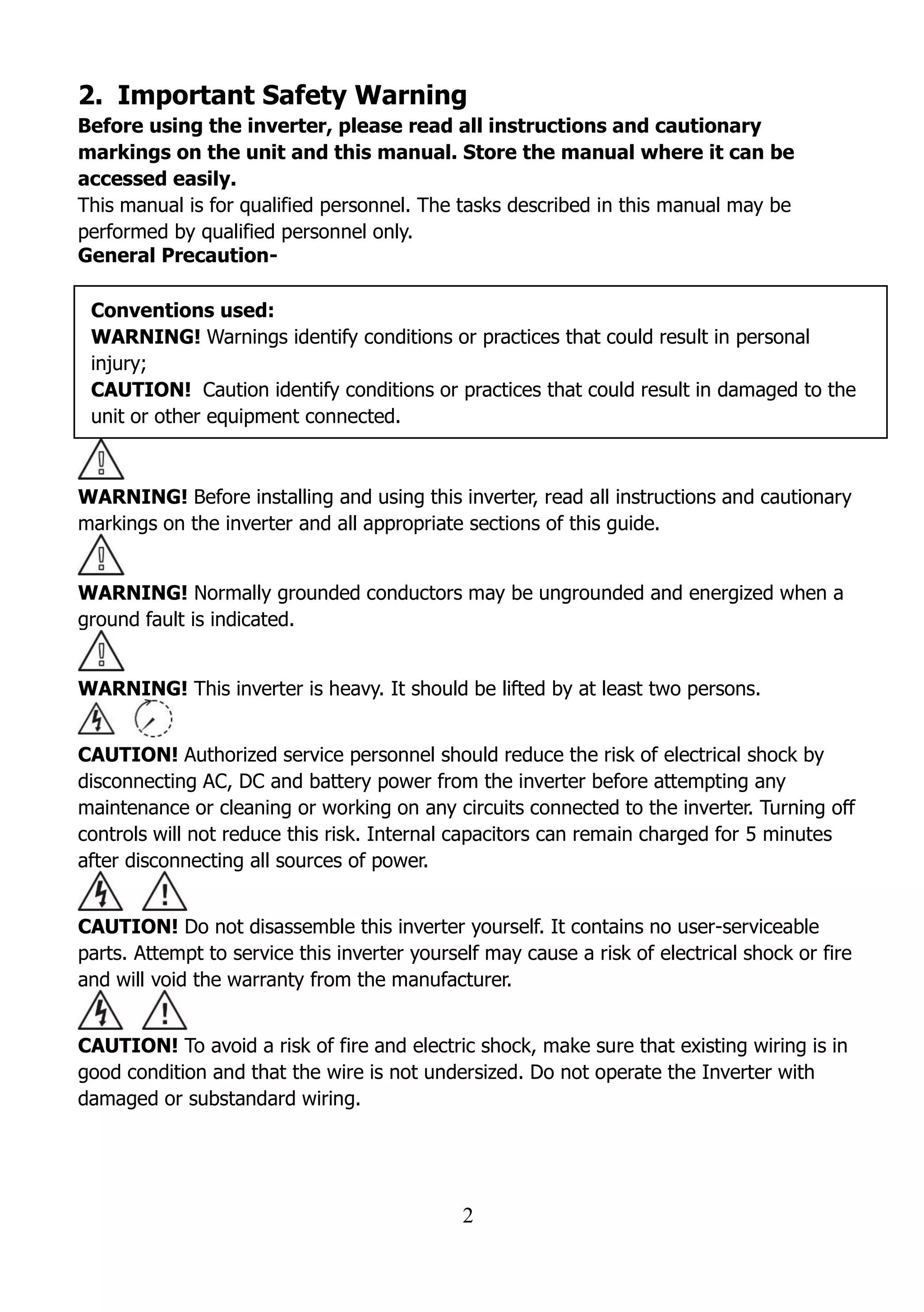 Infini solar 10kw-manual | PDF